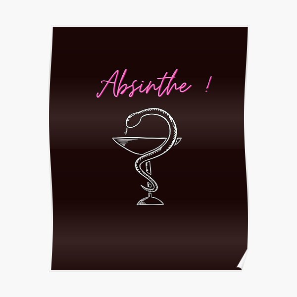 "Absinthe snake " Poster for Sale by Mister-Skull | Redbubble
