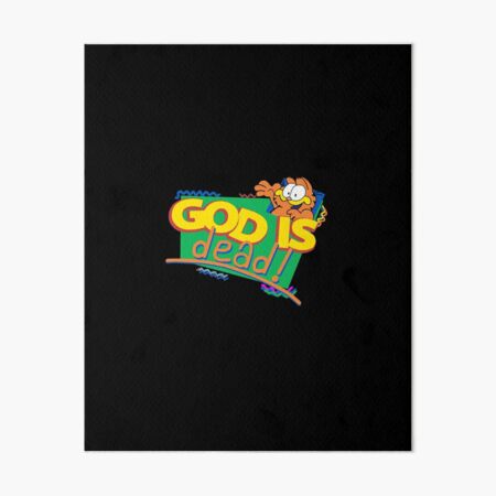 "Garfield God is Dead! Vintage" Art Board Print by lemmeyklisman ...