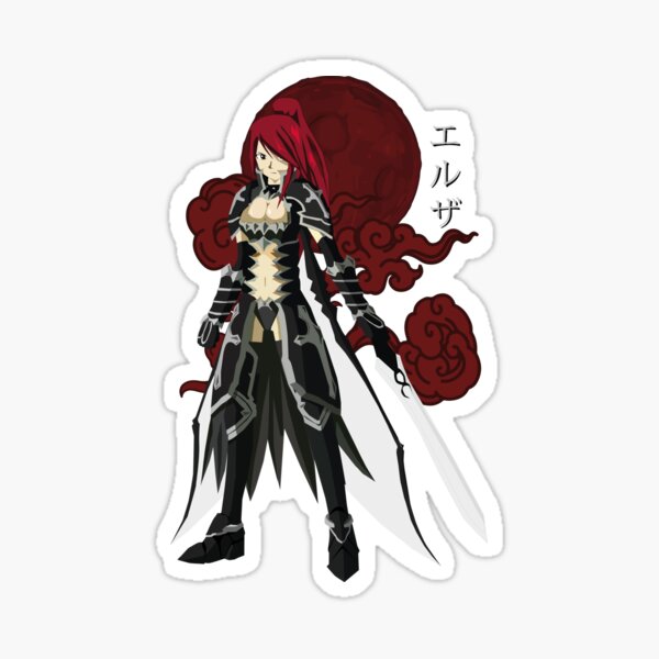 "Erza Scarlet Black Wing - Fairy Tail" Sticker for Sale by ...
