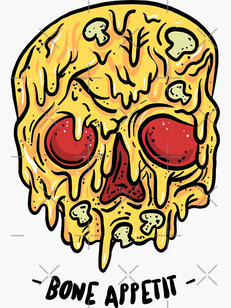 "Bone Appetit" Sticker for Sale by LKDesigns24 | Redbubble