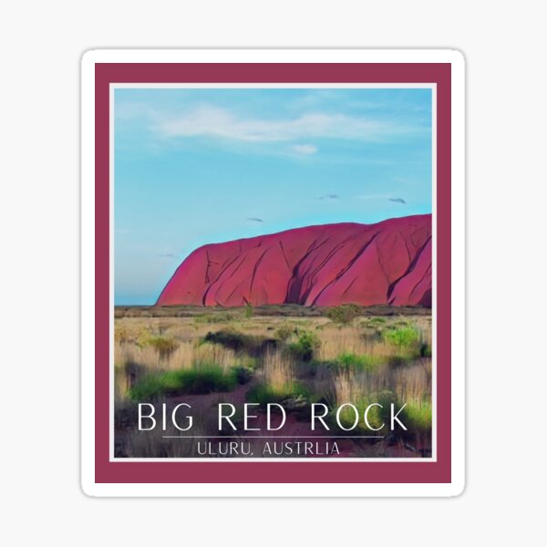 "Witty Uluru Australia Travel " Sticker for Sale by WittyWorldArt ...