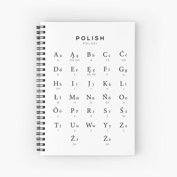 "Polish Alphabet Chart, Poland Language Chart, White" Journal for Sale ...