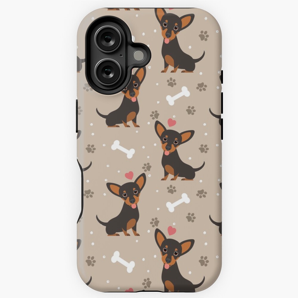 "LOVE Black and Tan Chiweenie dachshund chihuahua mix" Sticker for Sale ...