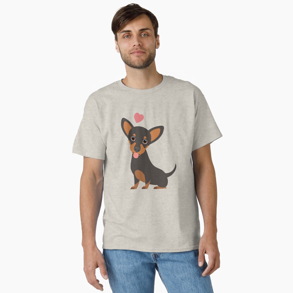 "LOVE Black and Tan Chiweenie dachshund chihuahua mix" Sticker for Sale ...