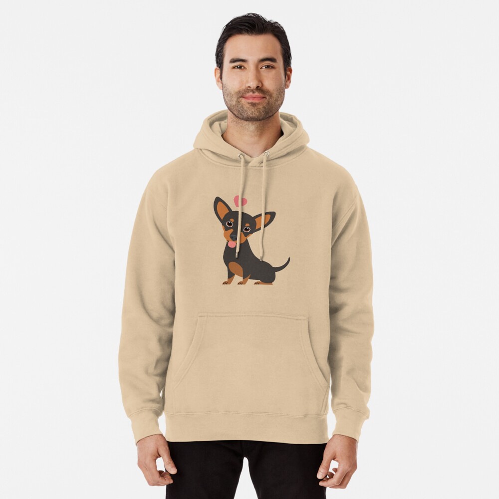 "LOVE Black and Tan Chiweenie dachshund chihuahua mix" Sticker for Sale ...