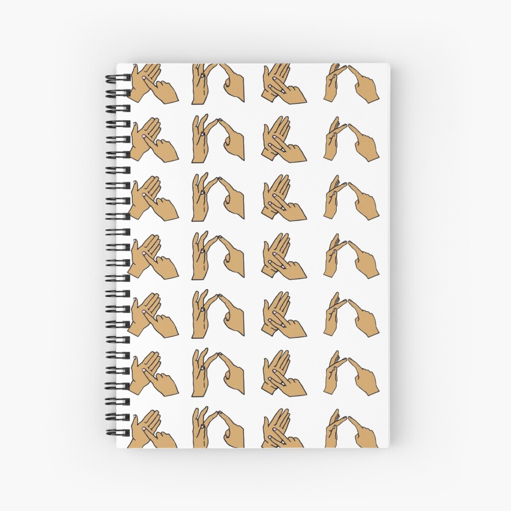 "Sign Language of Love" Spiral Notebook for Sale by ANTON-JONES | Redbubble