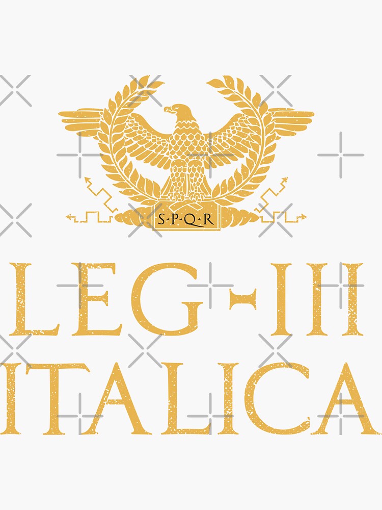 Pegatina «Legio III Itálica Legión Romana» de zeno27 | Redbubble