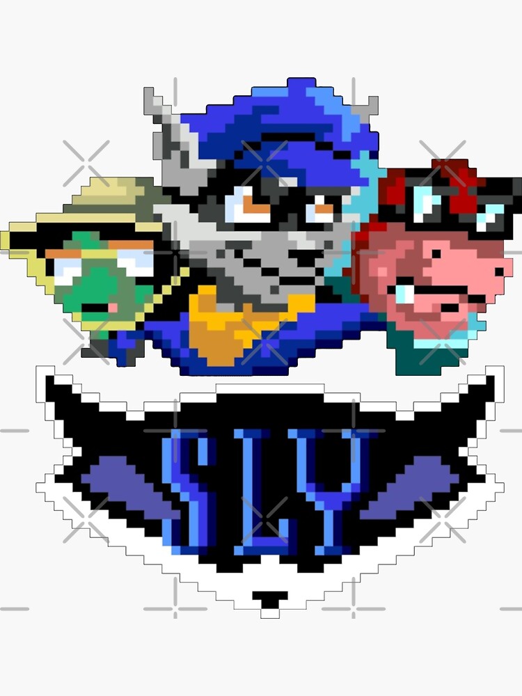 "Sly Cooper" Sticker for Sale by KamilHenri | Redbubble