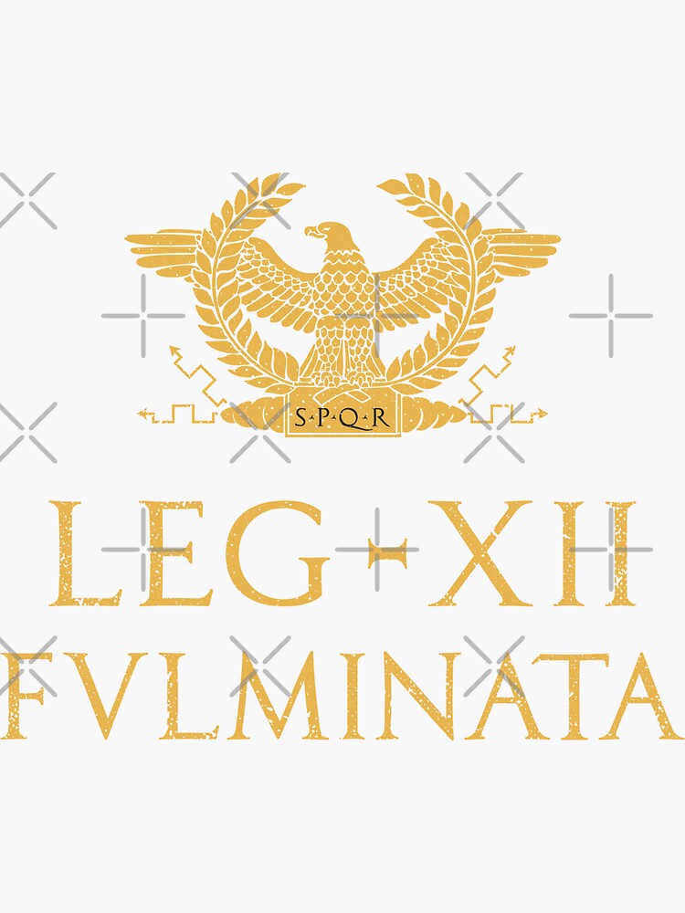 "Legio XII Fulminata Roman Legion" Sticker for Sale by zeno27 | Redbubble