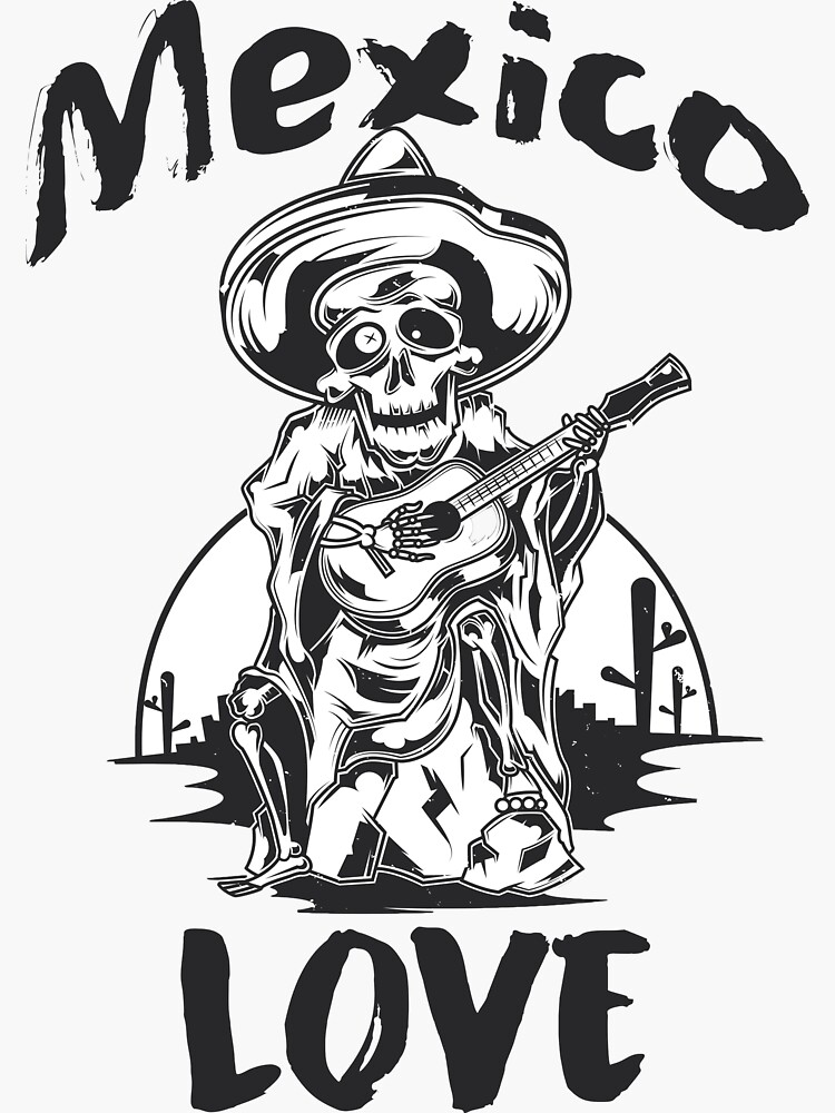 "Mexico love" Sticker for Sale by Abderrahim073 | Redbubble