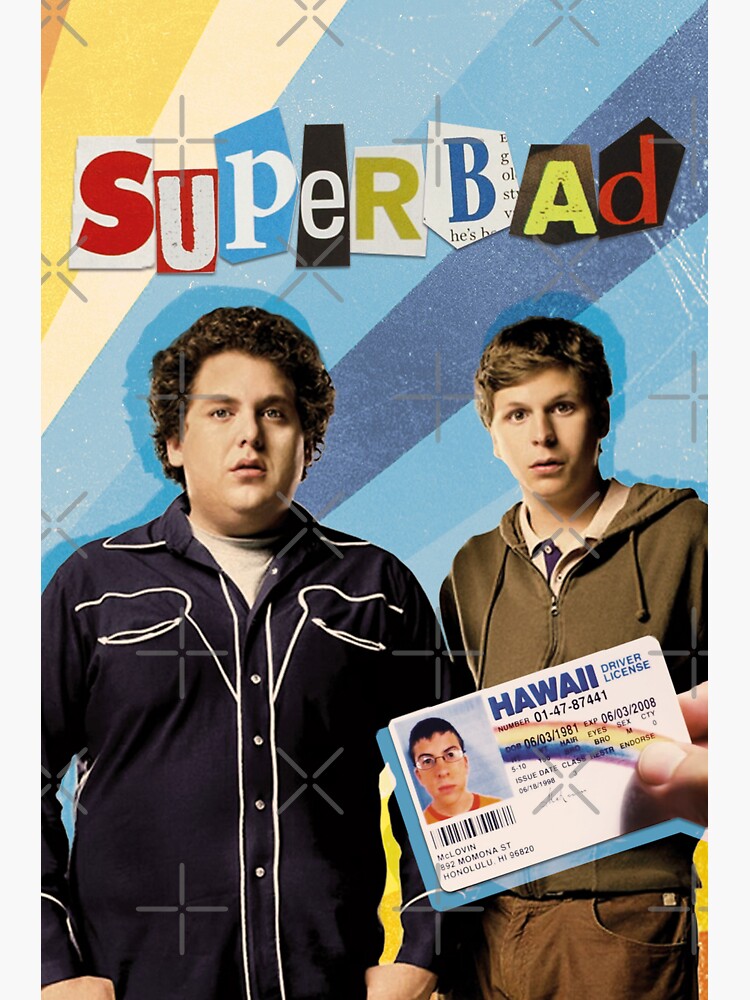 "Superbad" Sticker for Sale by posterdise | Redbubble