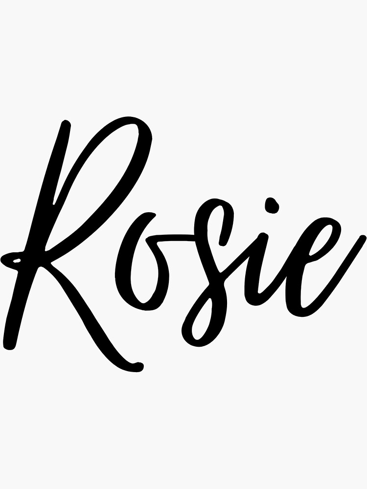 "Rosie - name" Sticker for Sale by R7210 | Redbubble