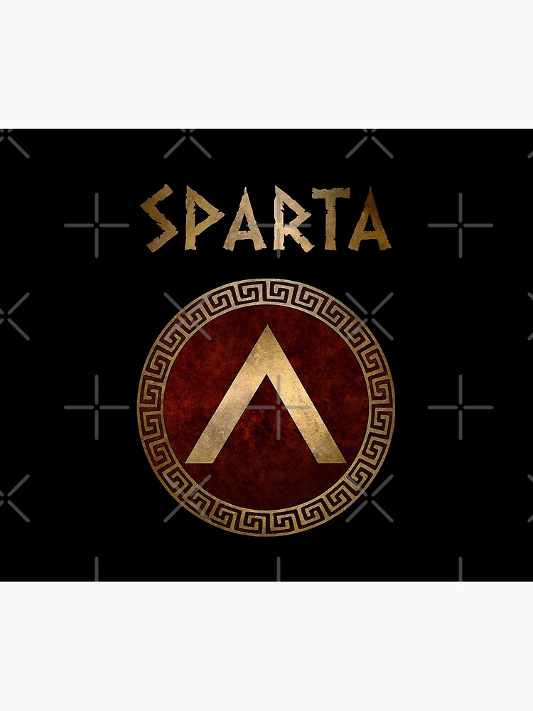 "Spartan Shield Lacedaemonian Lambda Ancient Symbol of Sparta" Throw Blanket for Sale by ...