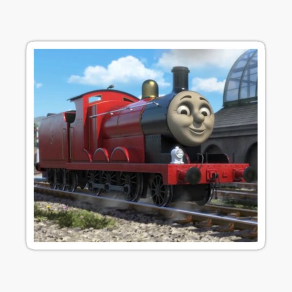 "James from Thomas the Tank Engine " Sticker for Sale by Embroiderich ...