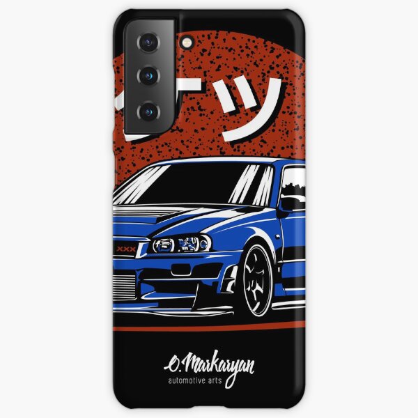 "Rocket. Skyline R34 GTR (blue)" Samsung Galaxy Phone Case for Sale by ...