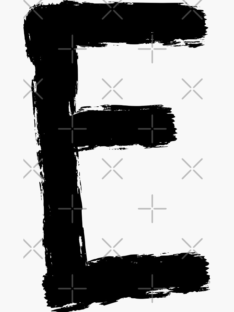 "ECHO PAINTED STROKE LETTER" Sticker for Sale by 1881designsco | Redbubble