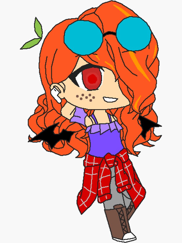 "gacha club " Sticker for Sale by CrazyForDolls | Redbubble