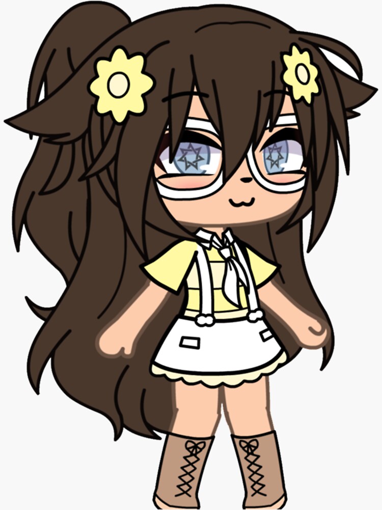 "gacha club " Sticker for Sale by CrazyForDolls | Redbubble