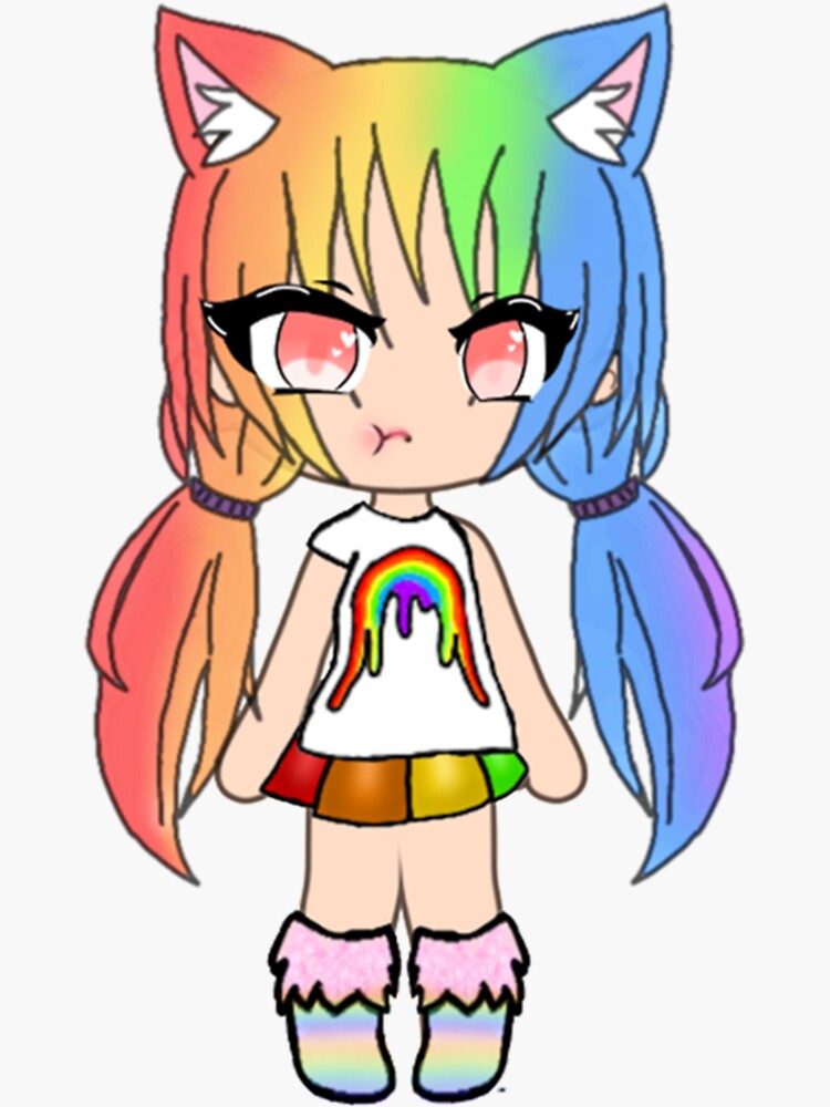 "Gacha Life - Cute Gacha Girl " Sticker for Sale by CrazyForDolls ...