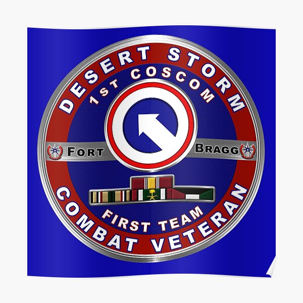 "1st Corps Support Command Desert Storm COSCOM Veteran" Poster for Sale ...