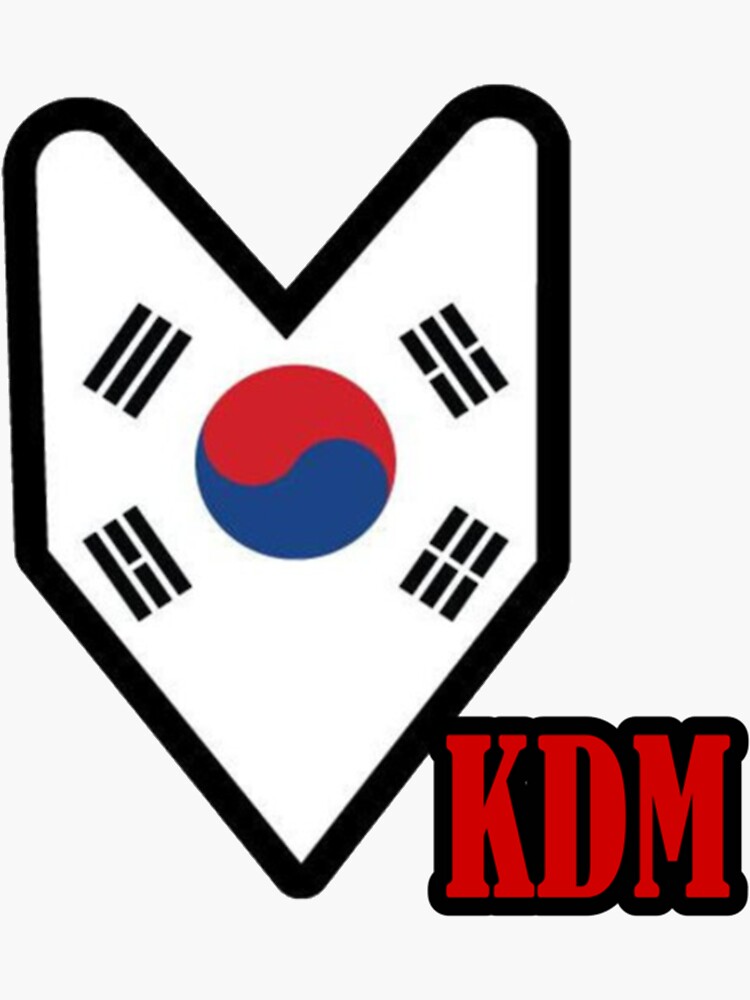 "KDM " Sticker for Sale by ufeincs | Redbubble