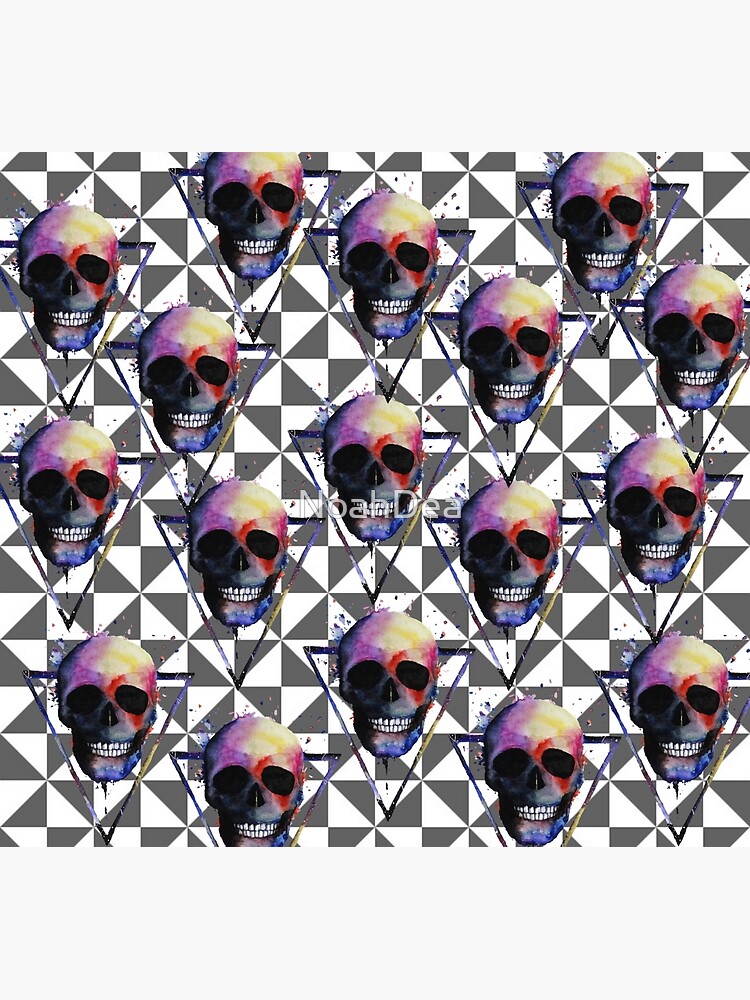 "Triangle skull metal rock style" Poster by NoahDea | Redbubble
