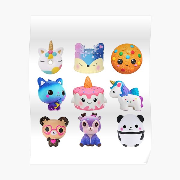 "Squishy Anti Stress Soft Fluffy Toy" Poster for Sale by ValdemirSouza ...