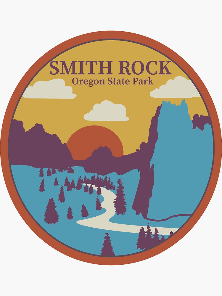 "Smith Rock State Park" Sticker for Sale by JustFinn | Redbubble