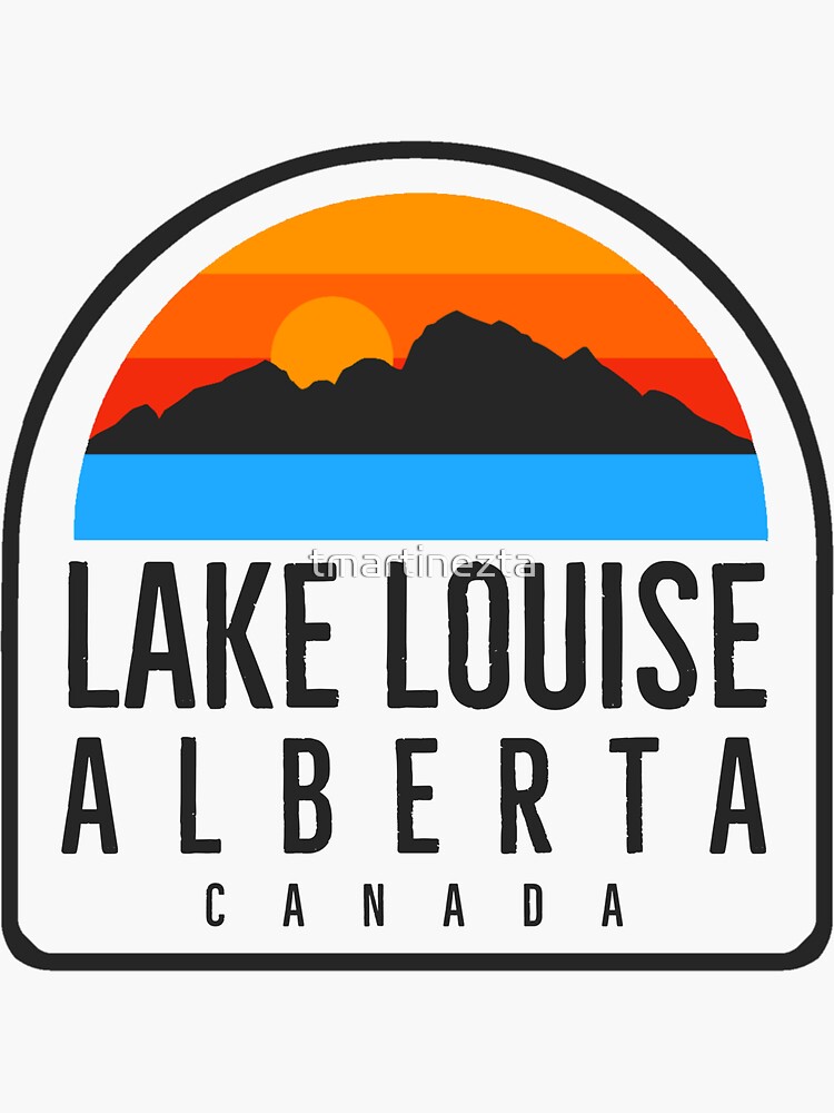 "Lake Louise Alberta Canada Vintage Retro Adventure Travel Mountain ...