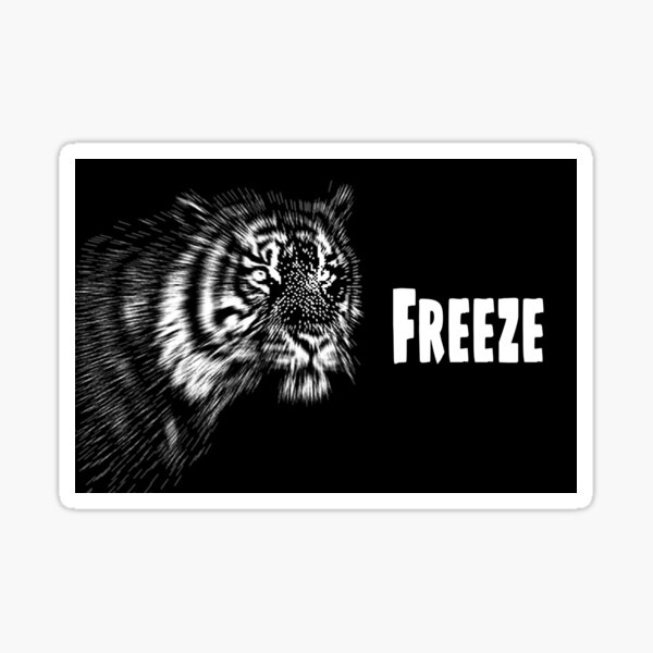"Freeze" Sticker for Sale by PlacidHinds | Redbubble