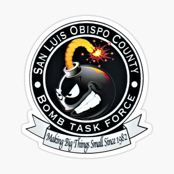 "San Luis Obispo Bomb Squad Task Force" Sticker for Sale by ...