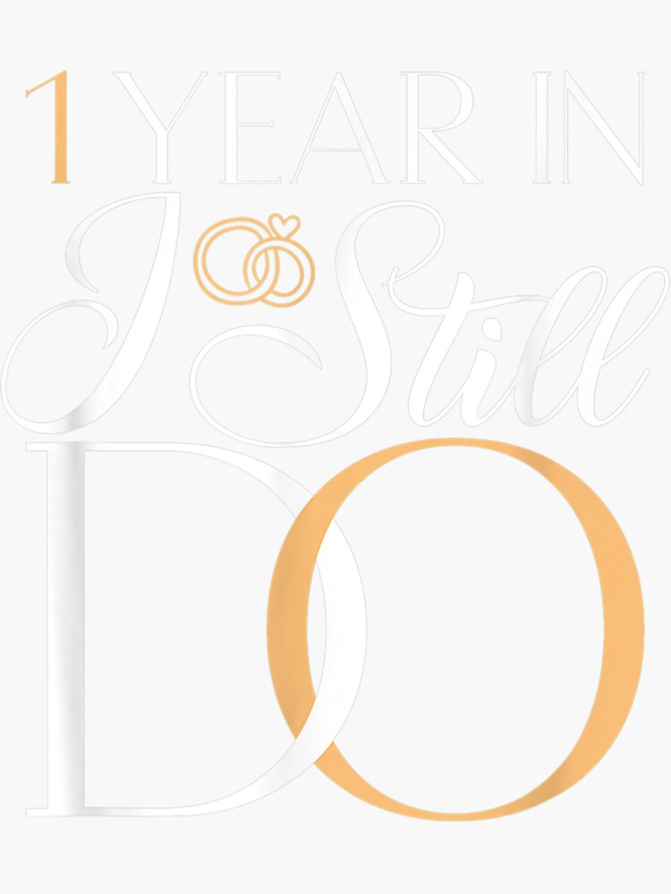 "1st Year Wedding Anniversary Gifts For Her Couples " Sticker by ...