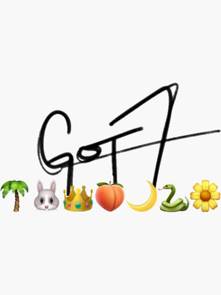 "GOT7 Emoji Logo design" Sticker for Sale by GeeProductsRB | Redbubble