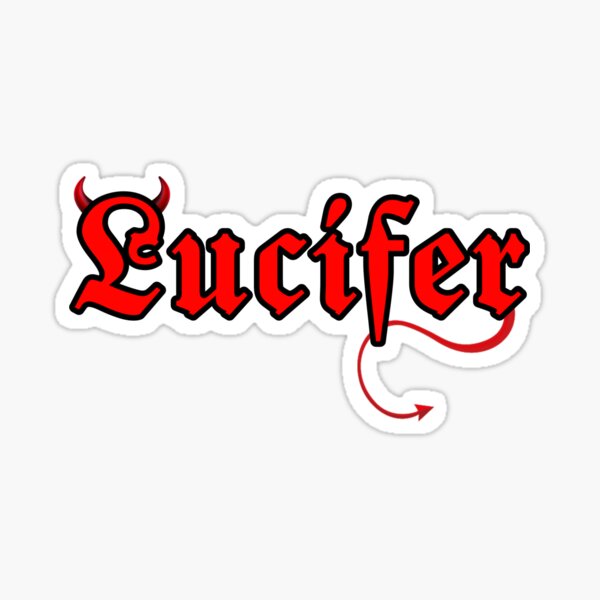 "Lucifer inspired " Sticker for Sale by Dawnhudson1983 | Redbubble