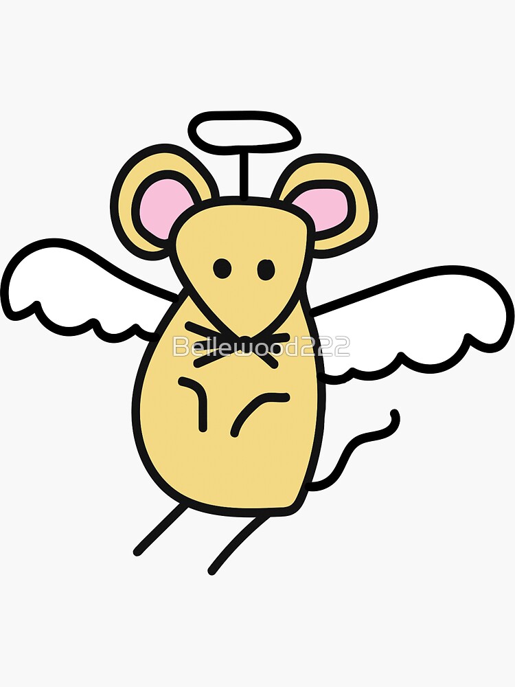 "Mouse Angel" Sticker for Sale by Bellewood222 | Redbubble