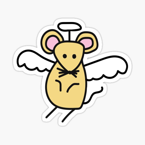 "Mouse Angel" Sticker for Sale by Bellewood222 | Redbubble