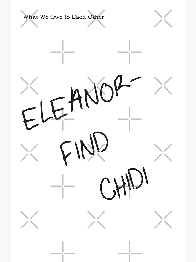 "eleanor find chidi" Poster for Sale by capicola | Redbubble