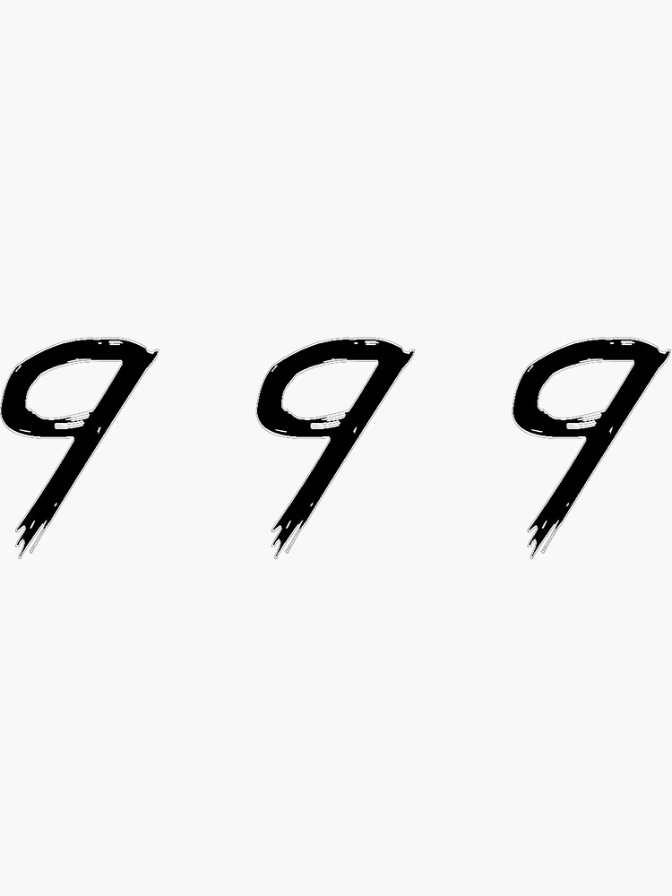 "999 Juice WRLD hoodie" Sticker for Sale by lujiw | Redbubble