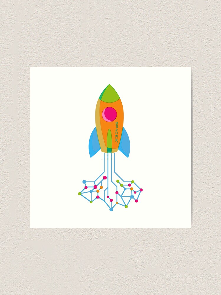 "SpaceX Rocket Smoke PCB and AI art" Art Print for Sale by EngineersArt ...