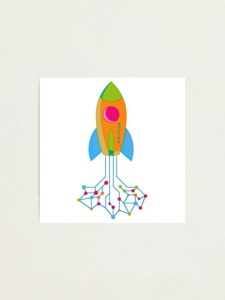 "SpaceX Rocket Smoke PCB and AI art" Photographic Print by EngineersArt ...