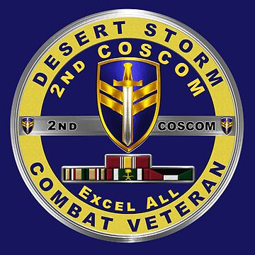 "2nd Corps Support Command Desert Storm COSCOM Veteran" Pin for Sale by ...