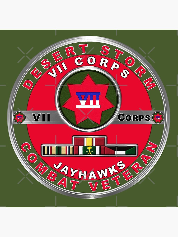 "VII Corps Desert Storm Veteran" Poster for Sale by SoldierAlways ...