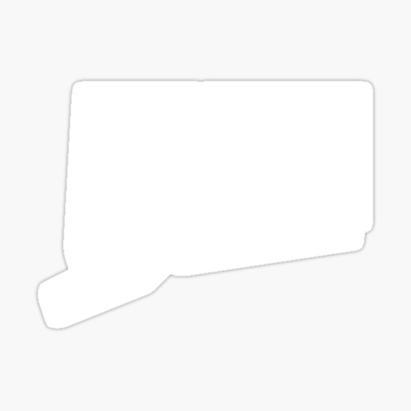 "State of Connecticut CT Abbreviation Outline" Sticker for Sale by ...