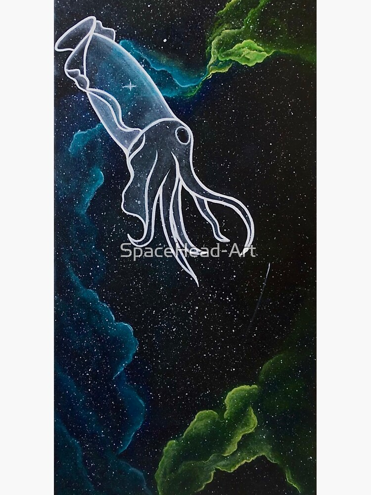 "Space cuttlefish" Sticker for Sale by SpaceHead-Art | Redbubble