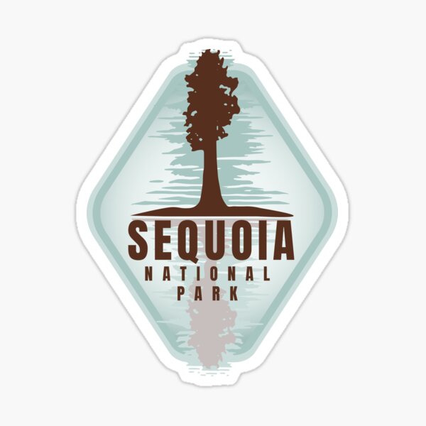 "Sequoia National Park Logo" Sticker for Sale by spatiumnatura | Redbubble