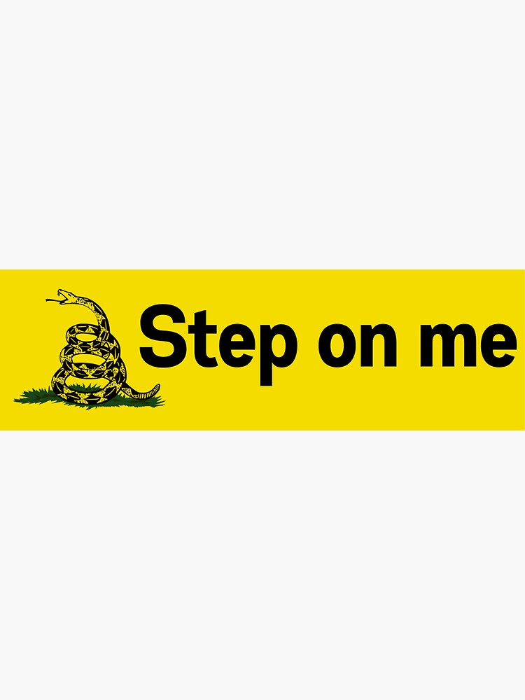 "Step On Me Snake" Sticker for Sale by hyperfocusrach | Redbubble