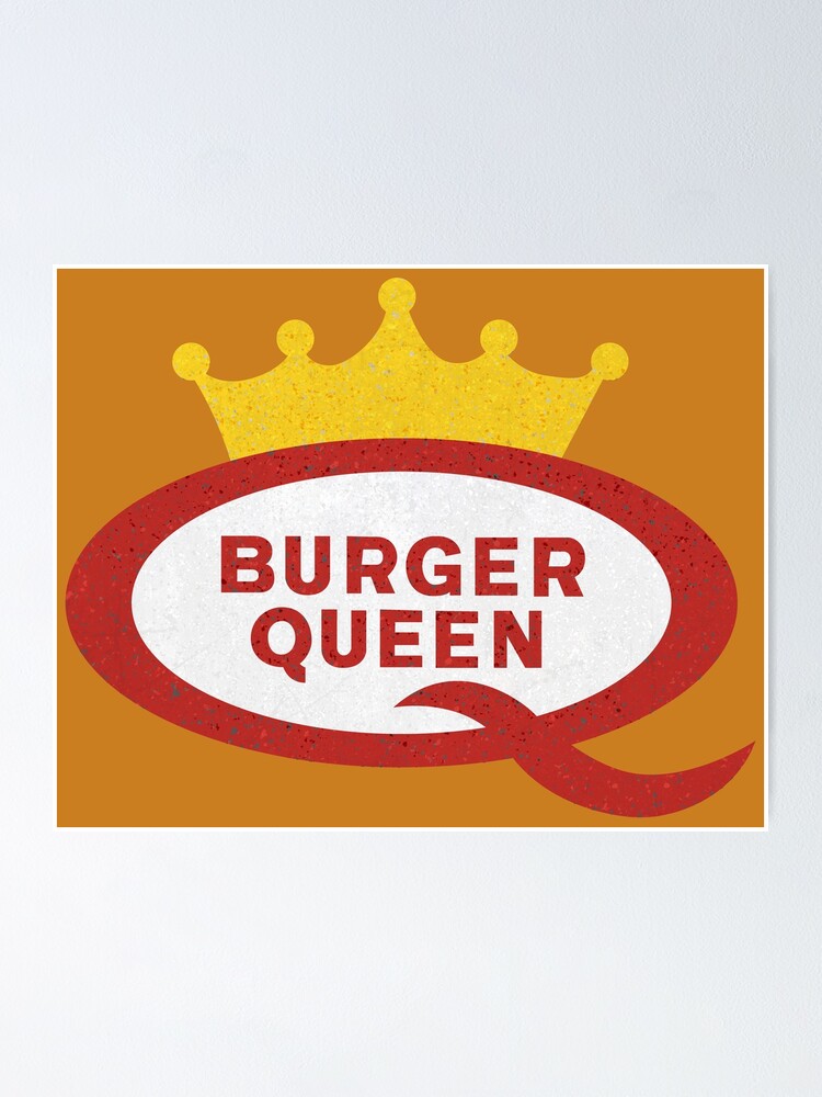 Póster «Logotipo del restaurante de comida rápida Burger Queen ...