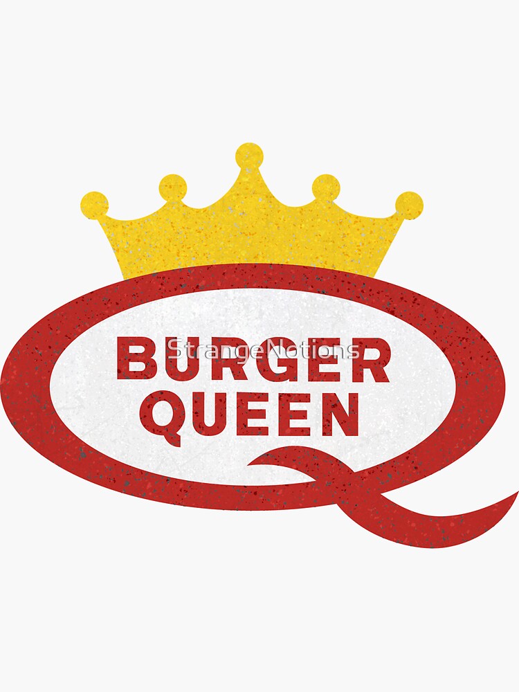 Pegatina «Logotipo del restaurante de comida rápida Burger Queen ...