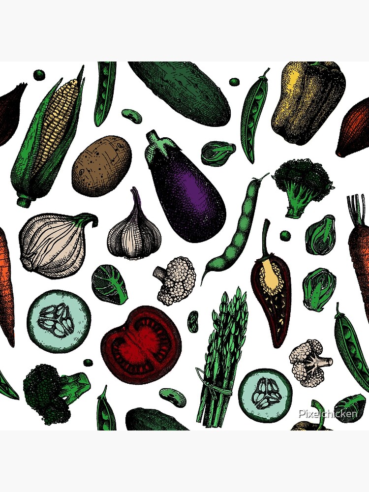 Garden Vegetables Printable Patterns