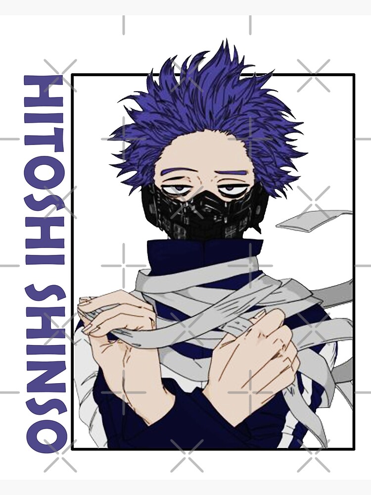 "Hitoshi Shinso with Mask, Buko No Hero Academia, Mha Anime" Poster by ...